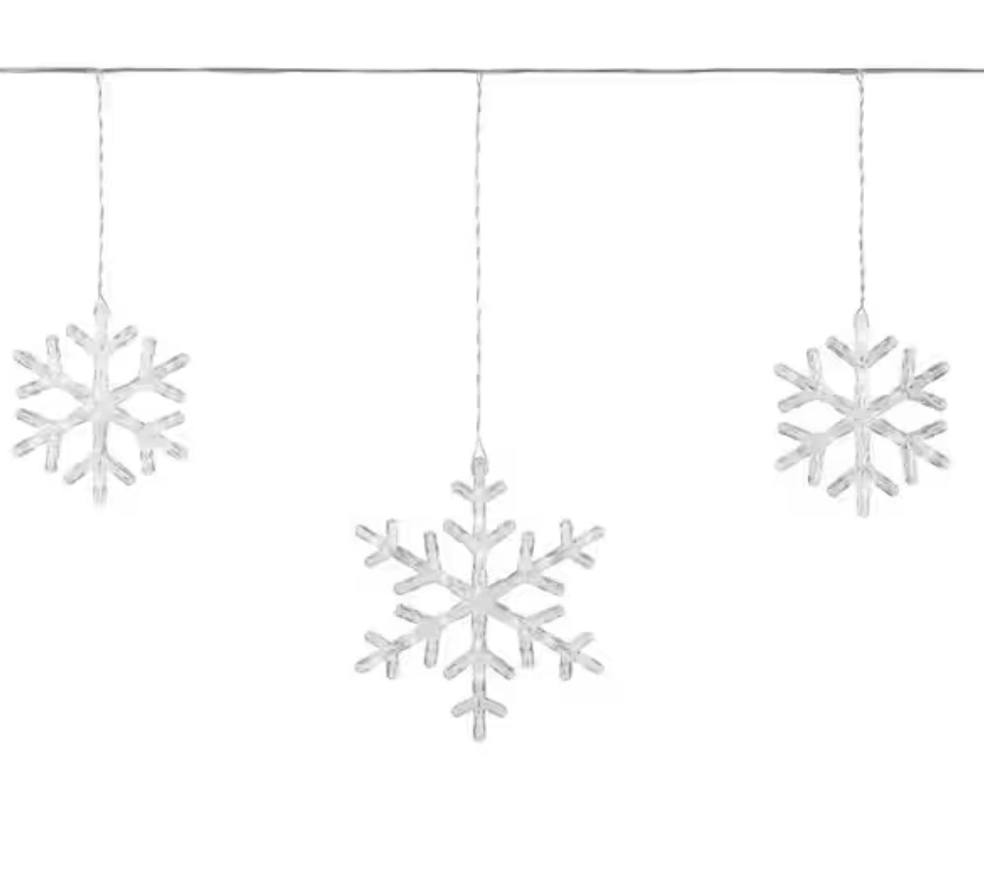 Philips 10 Count Hanging Snowflakes LED 150 Mini Twinkling Christmas ...
