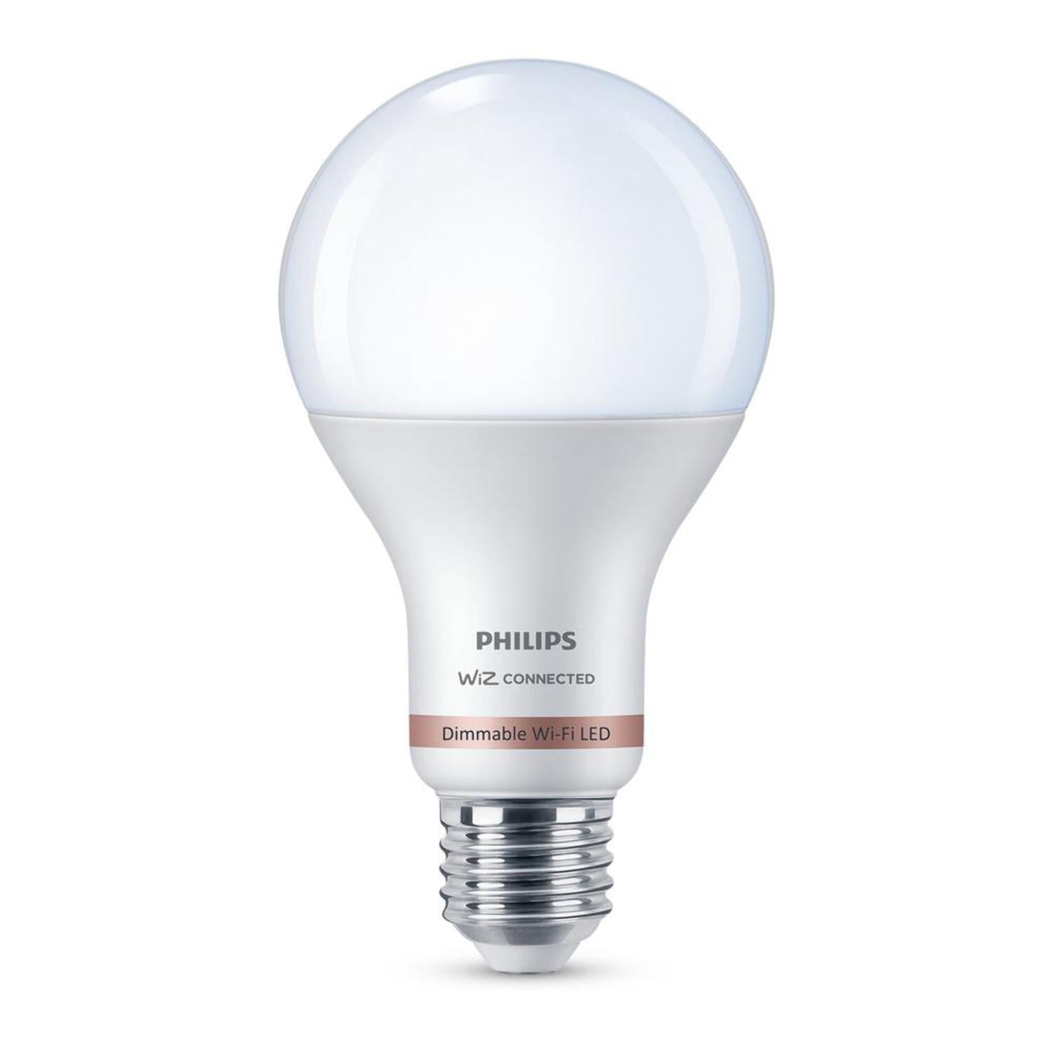 Philips 100-Watt Equivalent A21 LED Smart Wi-Fi Light Bulb Daylight (5000K) Powered by WiZ with ...
