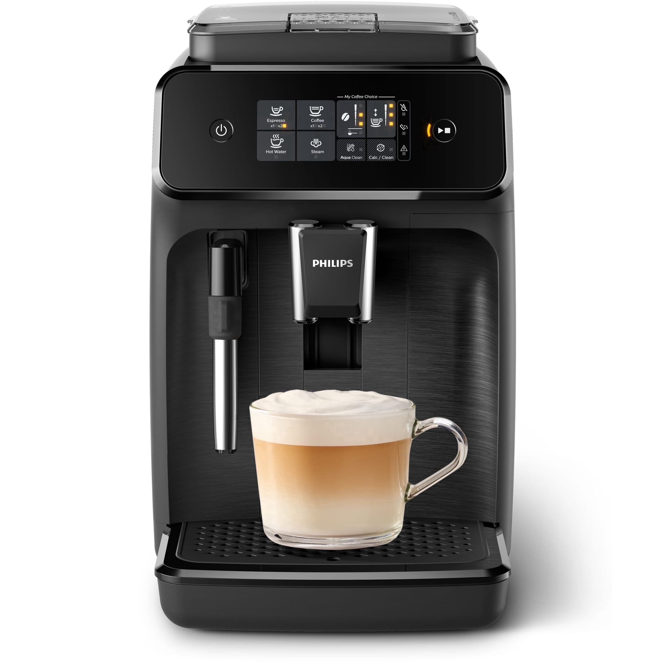 Philips, Fully Automatic Espresso Machine with Milk Frother, Black ...