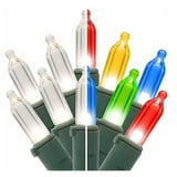 Philips Dual Colored 200 LED Mini Lights - Warm White & Multicolor ...