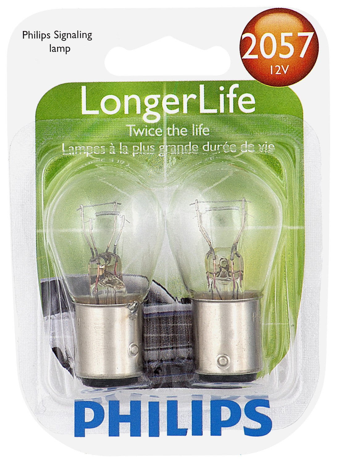 Philips 2057LL Miniature Clear Incandescent Automotive Bulb - Walmart.com