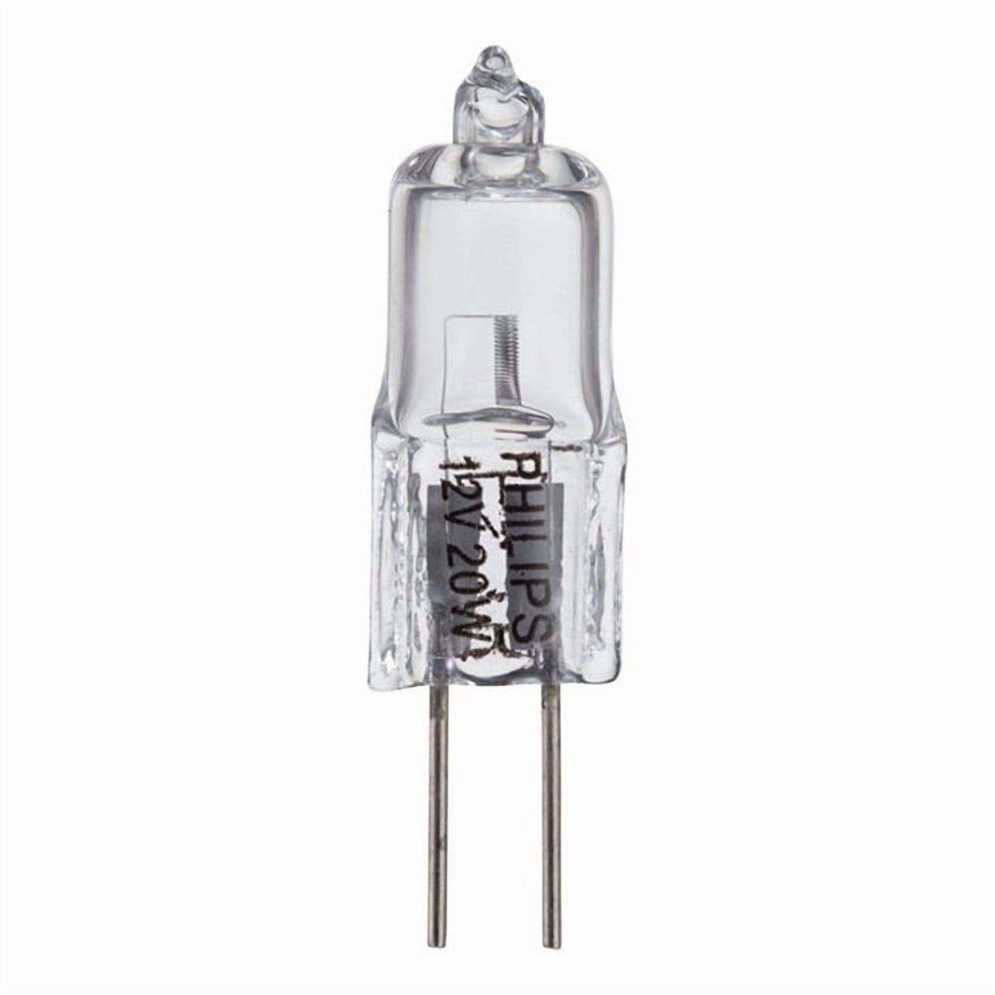 Philips 20W 12V G4 Base Clear Halogen Dimmable Capsule Light Bulb, 250 ...