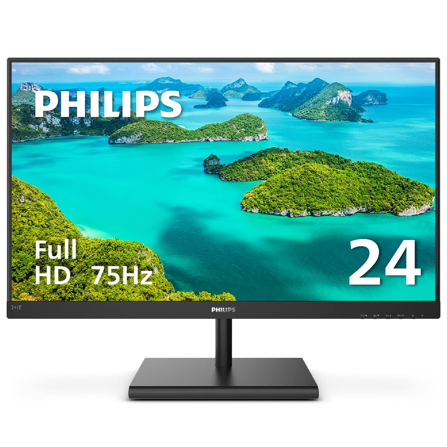PHILIPS 241E1S 24" Frameless Monitor, 1920x1080 Full HD IPS, 106% sRGB ...