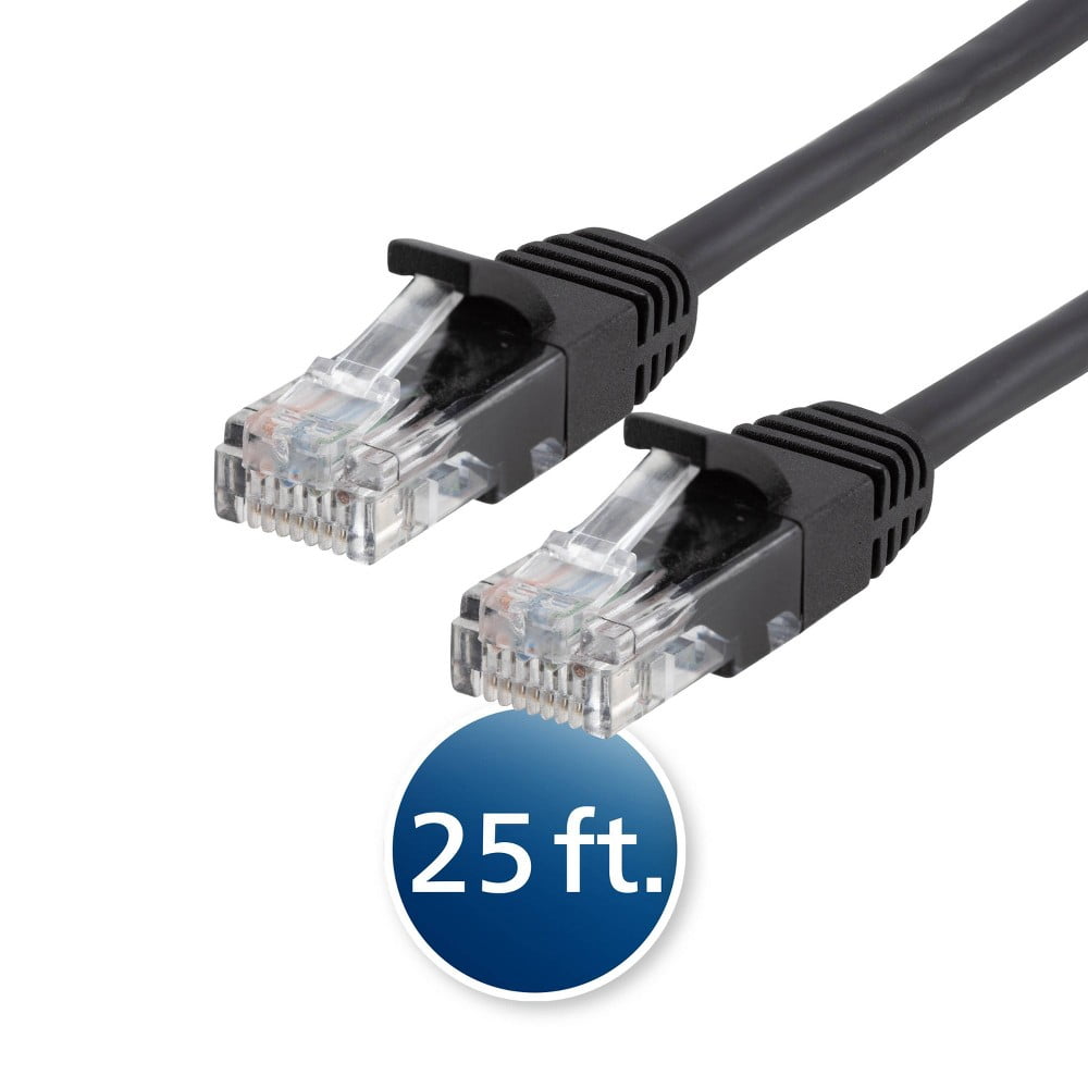 Philips 25'' Cat6 Ethernet Cable - Black - Walmart.com