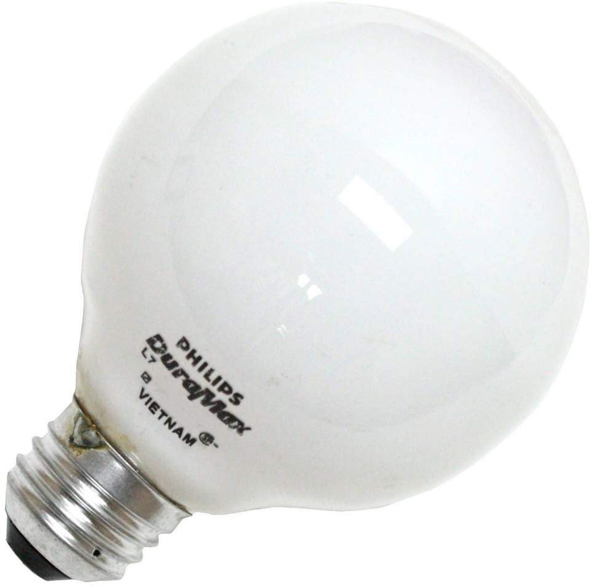 Philips 25W 120V G25 White Globe Bulb, E26 Base - Walmart.com
