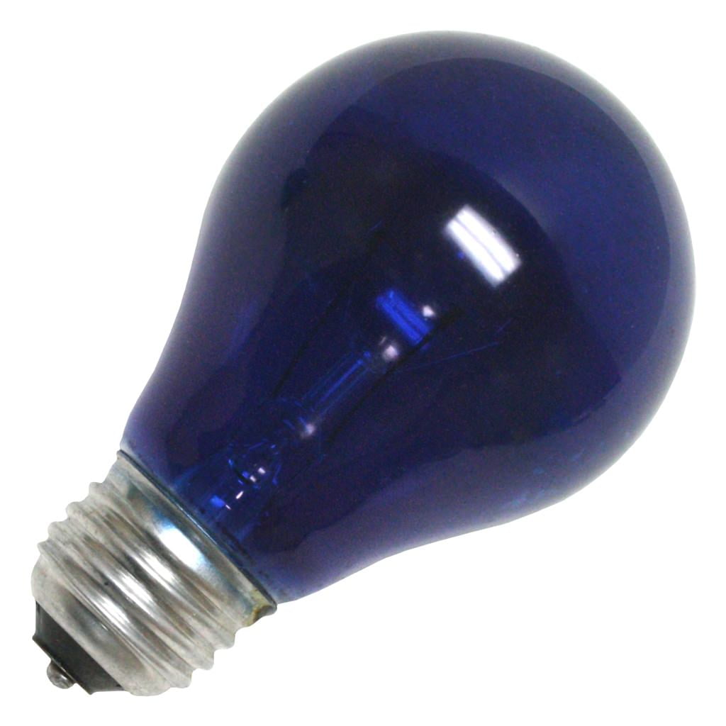 Philips 25W 120V A19 E26 Transparent Blue Incandescent Home Decorator ...