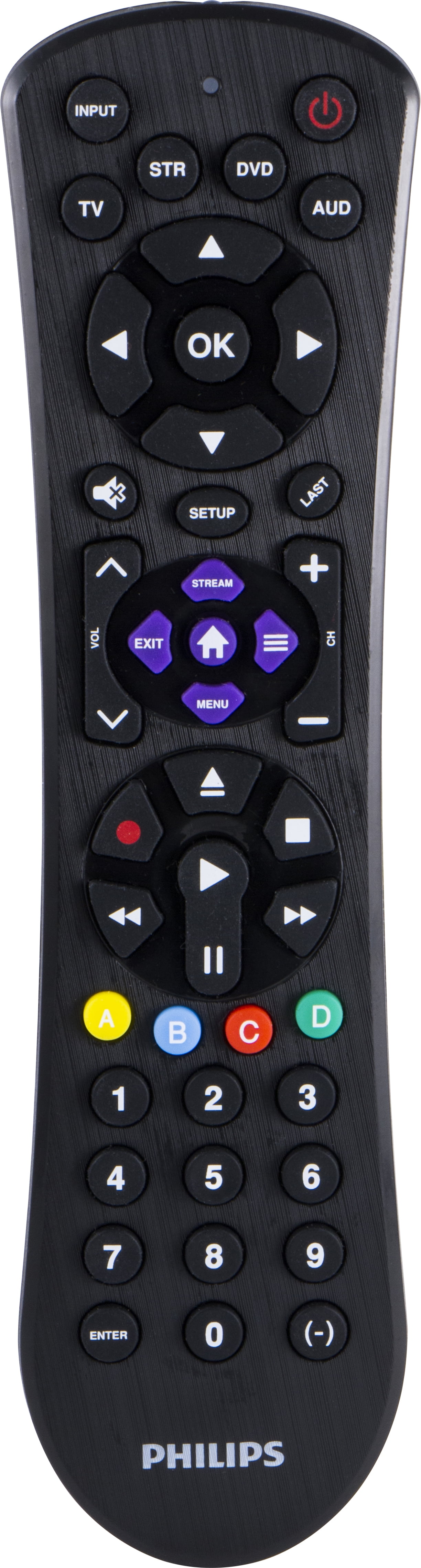 Philips 4-Device Universal Remote Control, Black, SRP9243B/27 - Walmart.com
