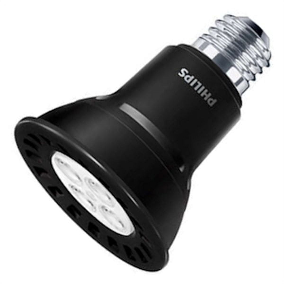 Philips Airflux Black PAR20 Dimmable LED - 6w 2700K Narrow Flood Bulb ...