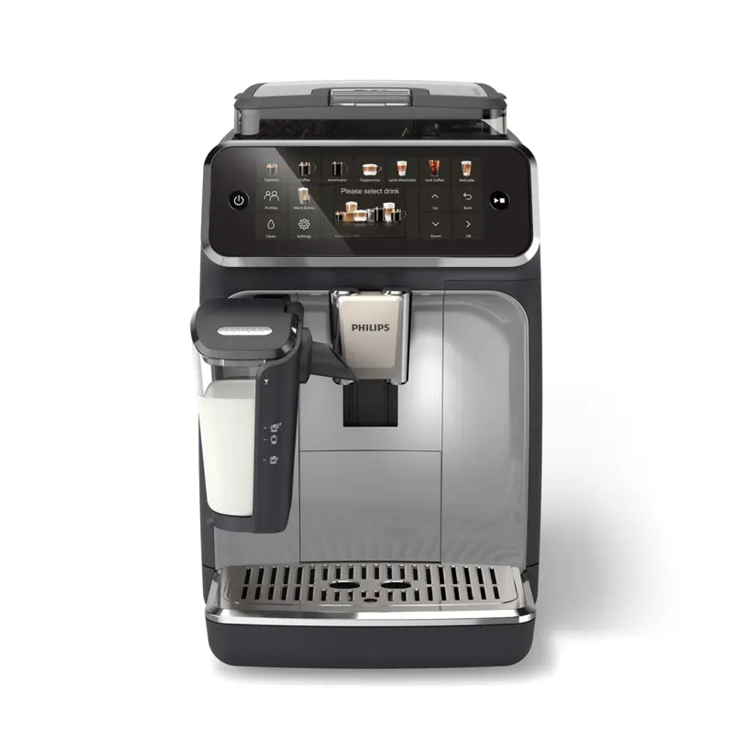 Philips 5500 Series Fully Automatic Espresso Machine, LatteGo Milk System, Integrated Grinder ...