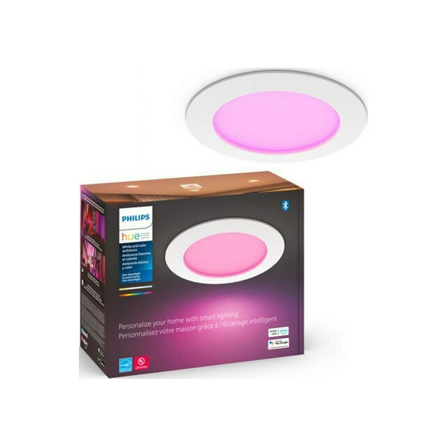 Philips Hue 5/6-inch Slim Downlight - 1200 Lumens - 16M Colors ...