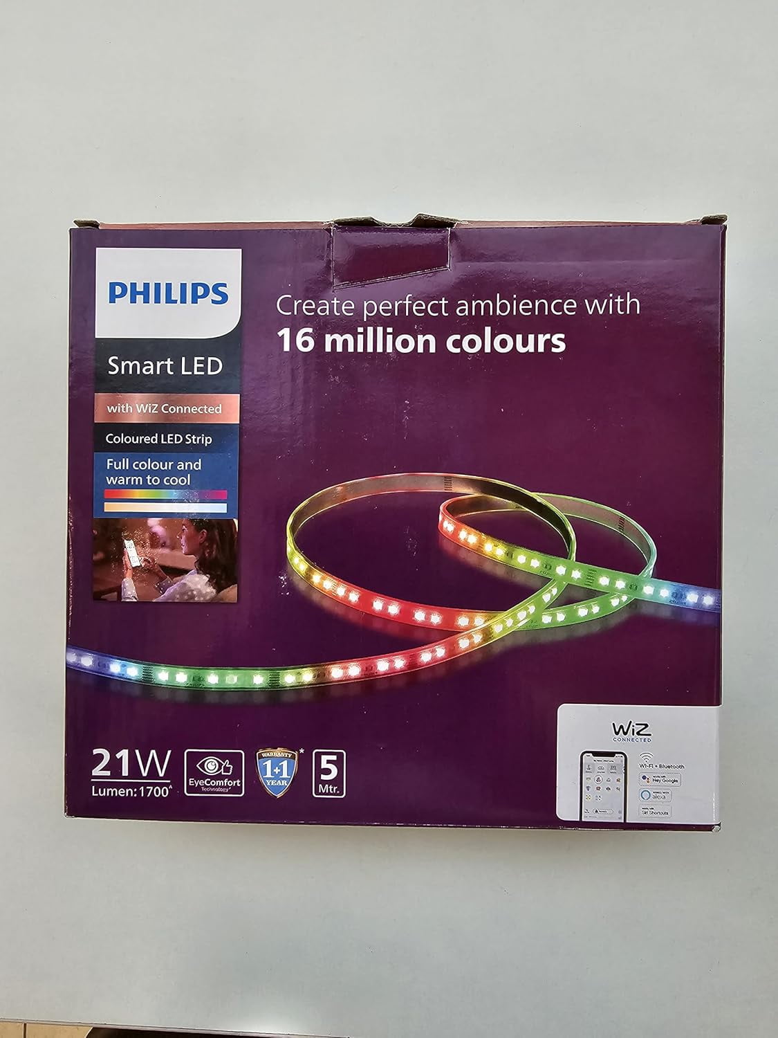 Philips 5m Smart WiFi RGB LED Strip - Walmart.com