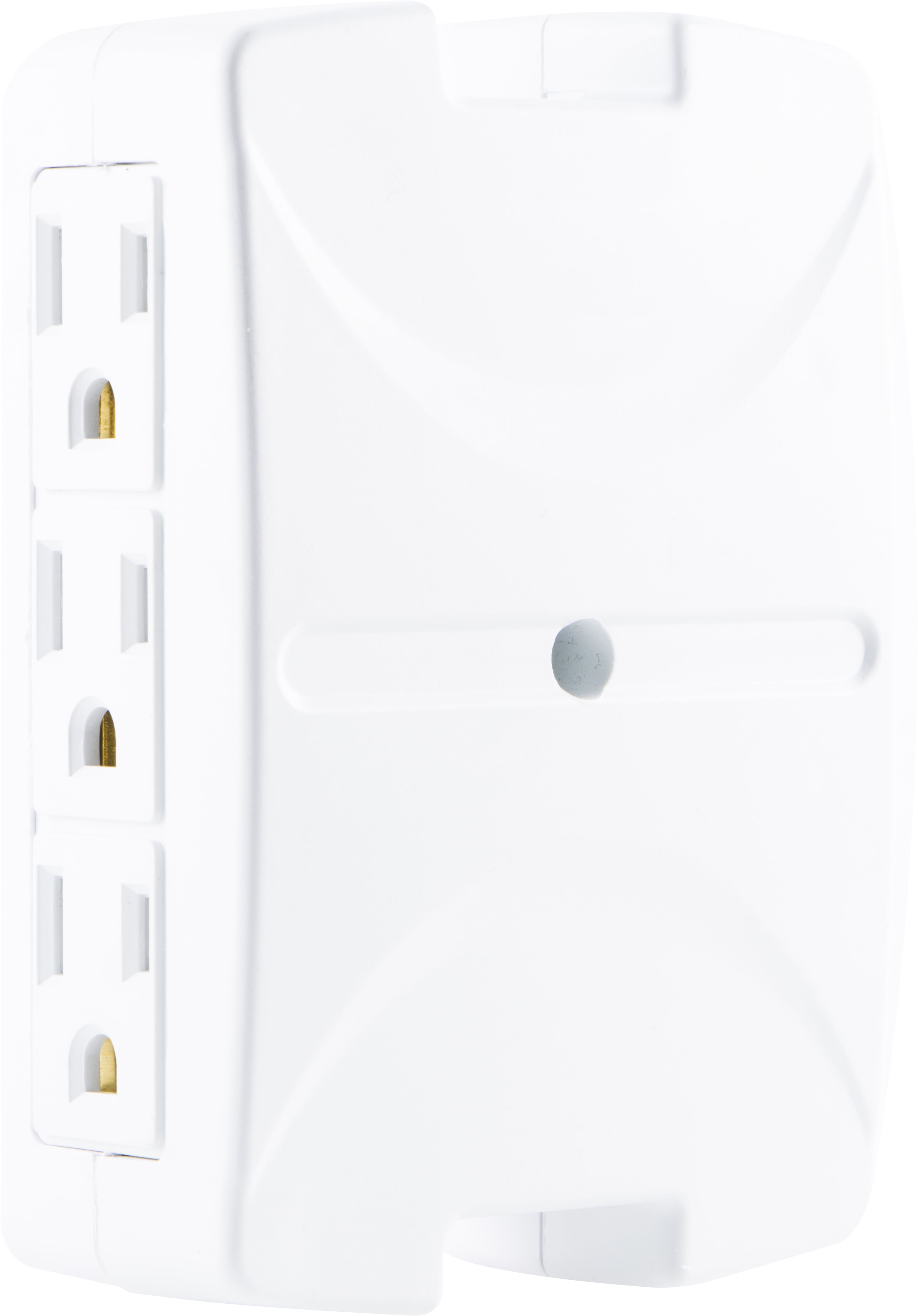 Philips 6-Outlet Wall Adapter, Side-Access Outlets, White, SPS1060T/17 ...