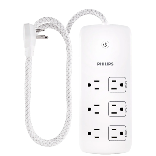 Philips 6-Outlet Wi-Fi Surge Protector, 4', White - Walmart Business ...