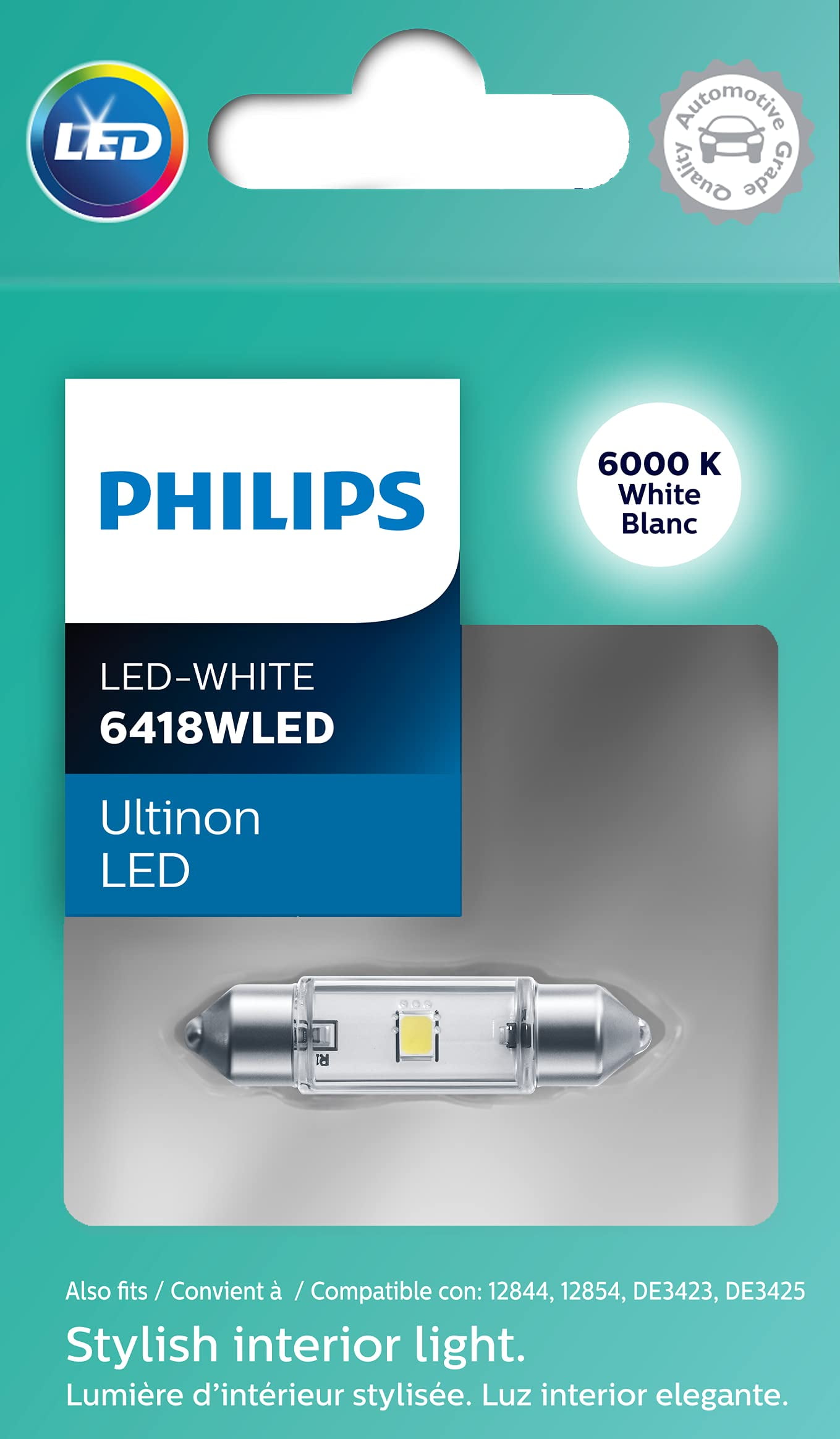 Philips 6418 Ultinon LED Bulb (White), 1 Pack - Walmart.com