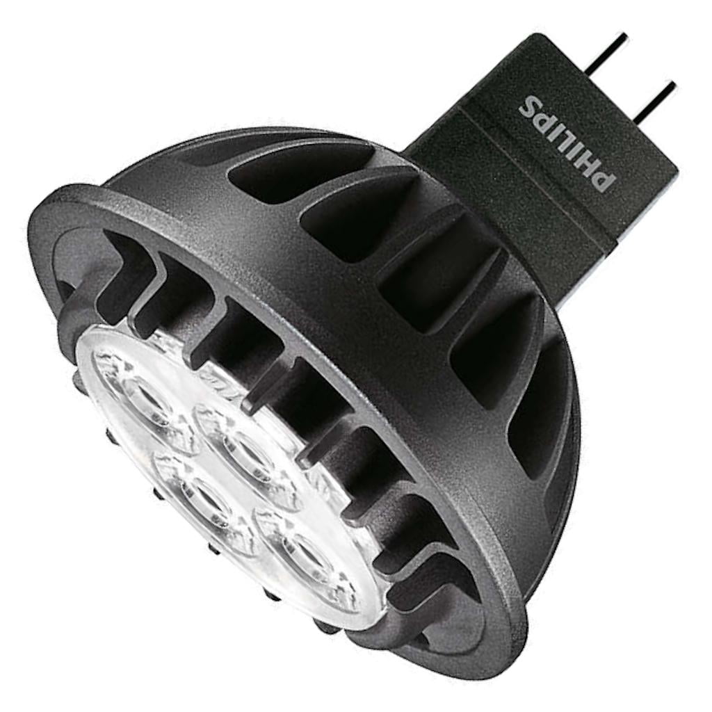 Philips 7W MR16 LED Bulb, Dimmable Soft White, Narrow Spot, GU5.3 Base ...