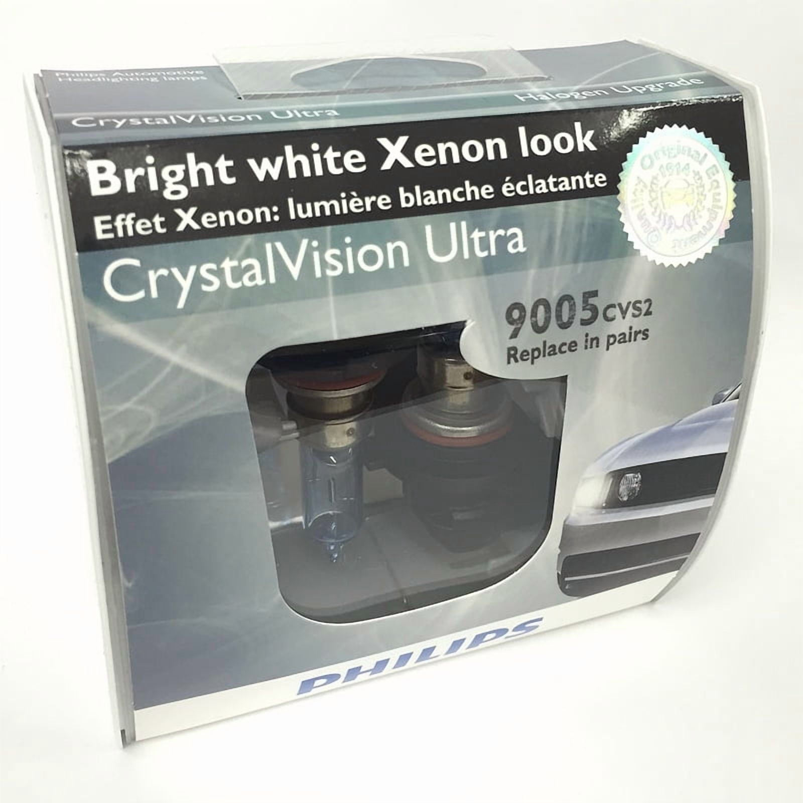 Philips 9005 - Crystal Vision Ultra Bright Halogen High Beam Headlight ...