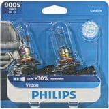 Philips 9005 Vision Automobile Headlight Bulbs, Clear, Pack of 2 for ...