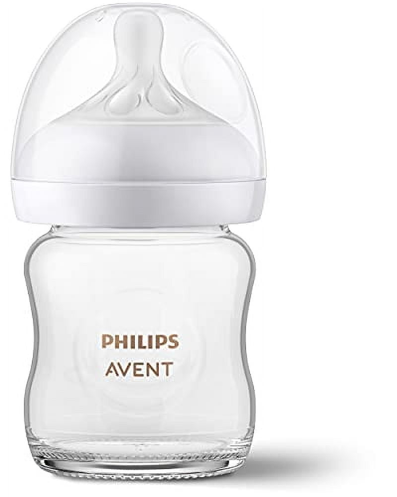 Philips AVENT Glass Natural Baby Bottle with Natural Response Nipple ...