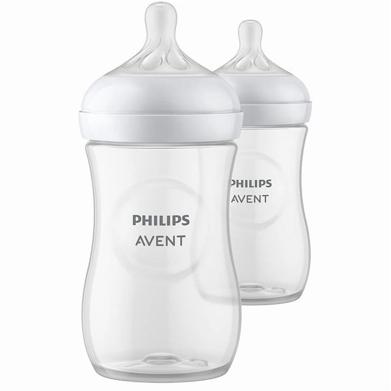 Philips AVENT Natural Baby Bottle with Natural Response Nipple, Clear ...