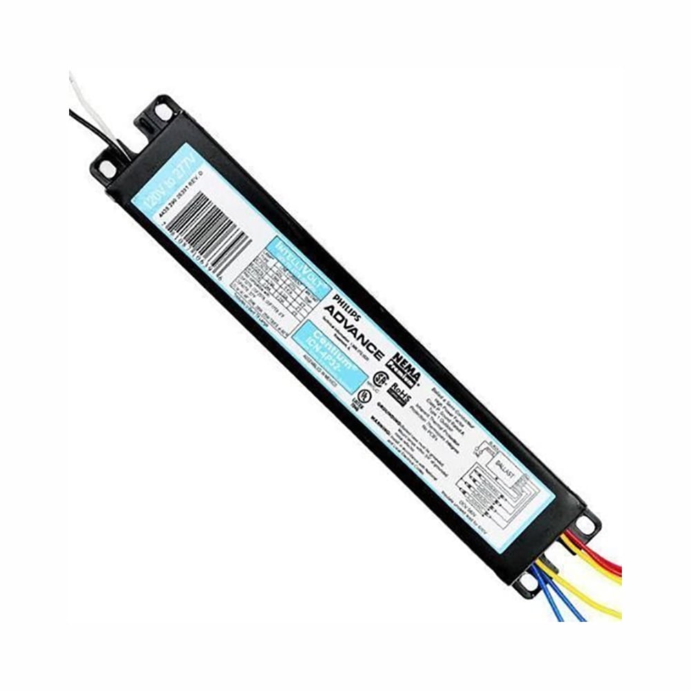 Philips Advance ICN4P32N 120-277V 4 Fluorescent T8 Lamps Electronic ...
