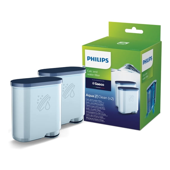 Philips AquaClean Water Filter Replacement, Two Pack, Reduces Limescale ...