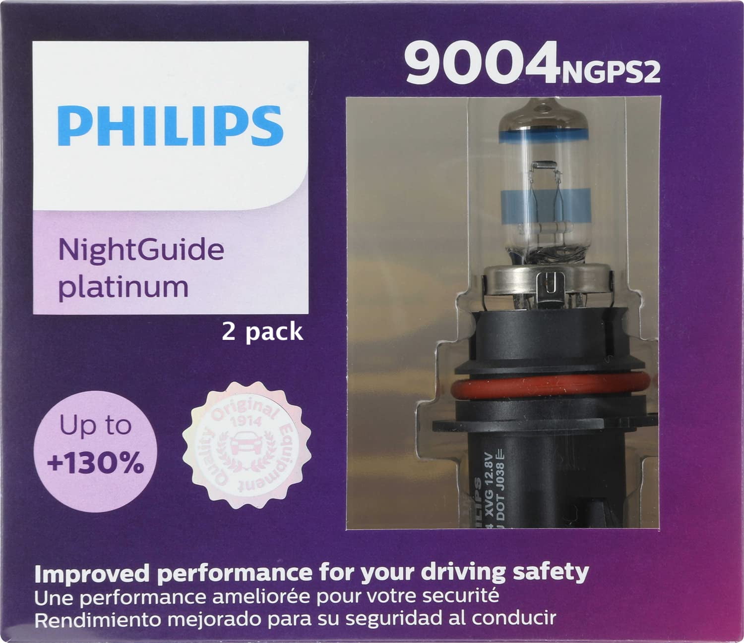 Philips Automotive Lighting 9004 SSF20 NightGuide Platinum Premium ...