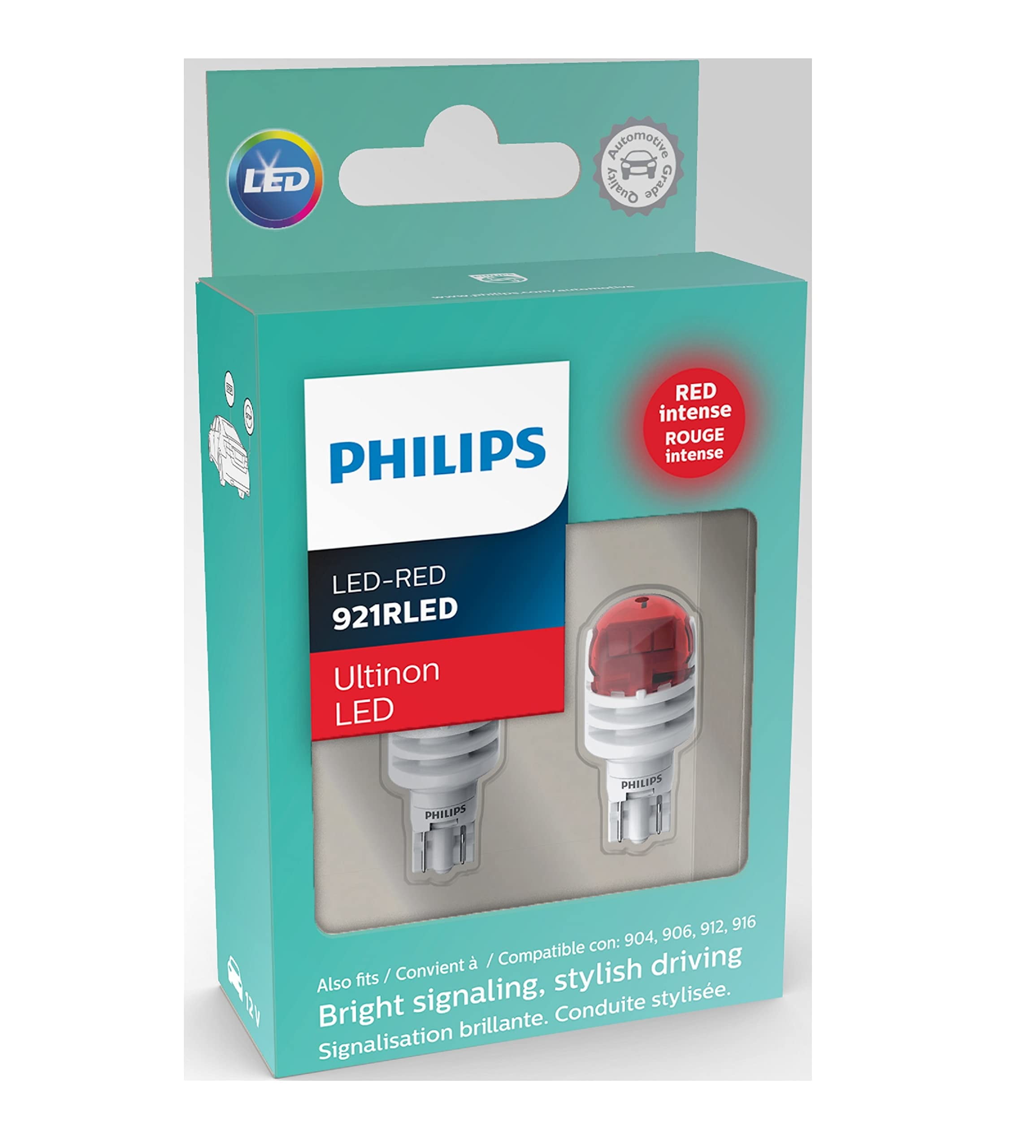 Philips Automotive Lighting 921 CM31 Ultinon LED Red Exterior Signaling ...