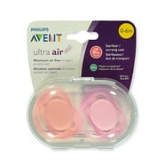 Philips Avent Ultra Air Pacifier, 6-18 Months, Blue/Green, 2 Pack ...