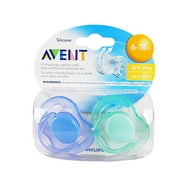 Philips Avent Ultra Air Pacifier, 6-18 Months, Blue/Green, 2-pack ...