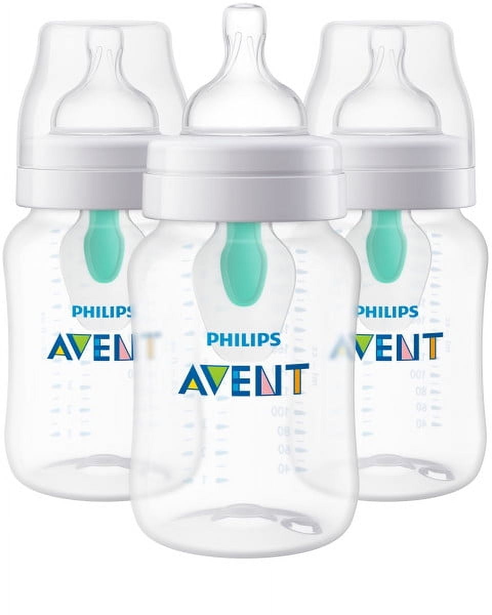 Philips Avent Anti-colic Bottle with AirFree vent 4oz 3pk, SCF400/34 ...