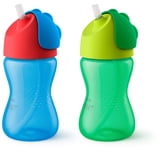 Philips Avent My Bendy Straw Cup, 10oz, 2pk, Blue/Green, SCF792/21 ...