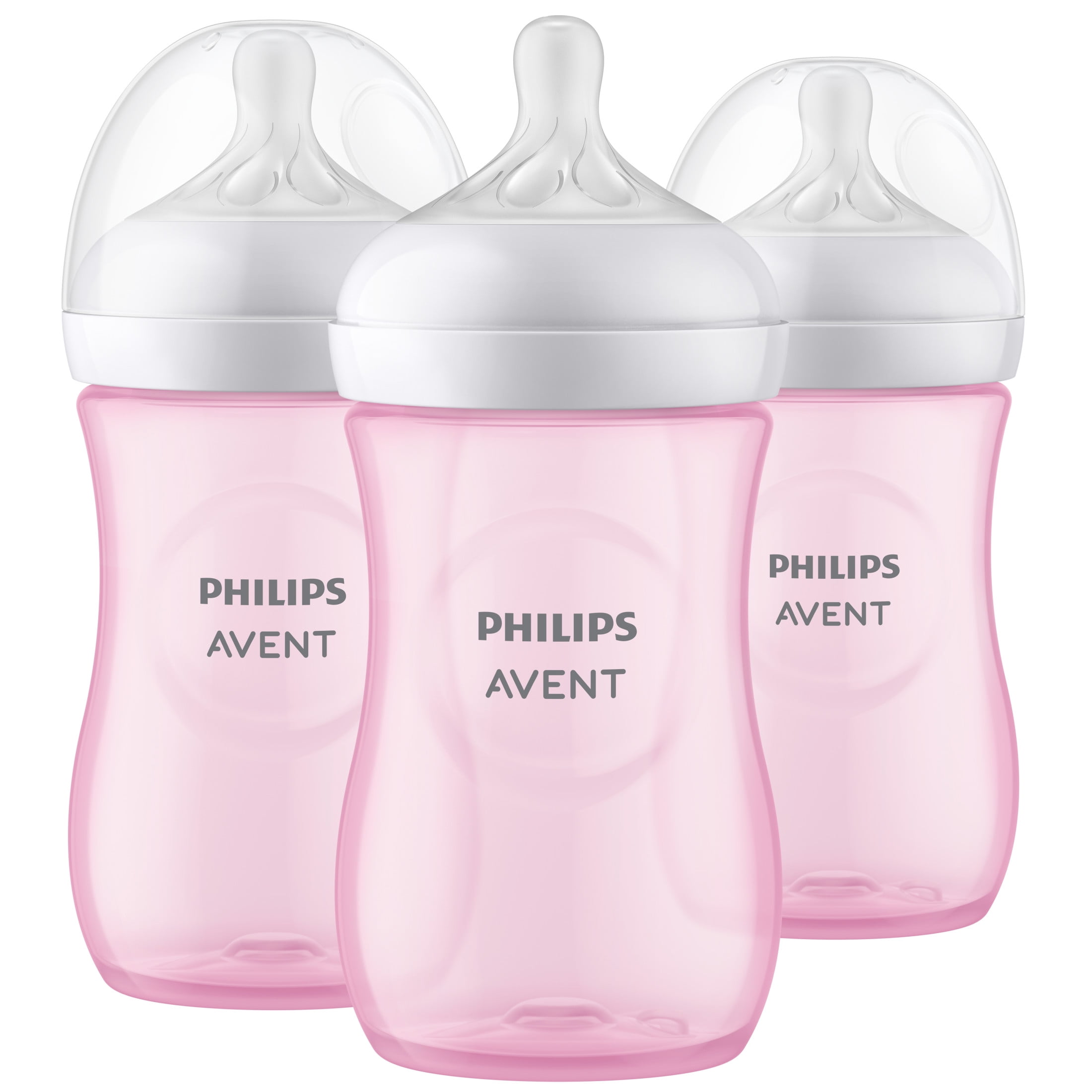Avent 3-Pack Ergonomic Natural Wide-Neck Bottles (9 oz.) - Anti-Colic ...