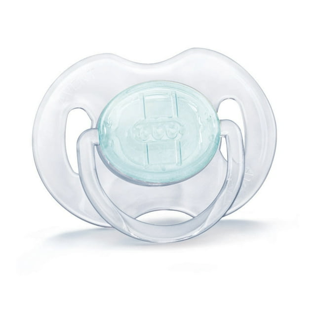 Philips Avent Orthodontic Pacifier, 0-6 Months, Translucent Colors ...