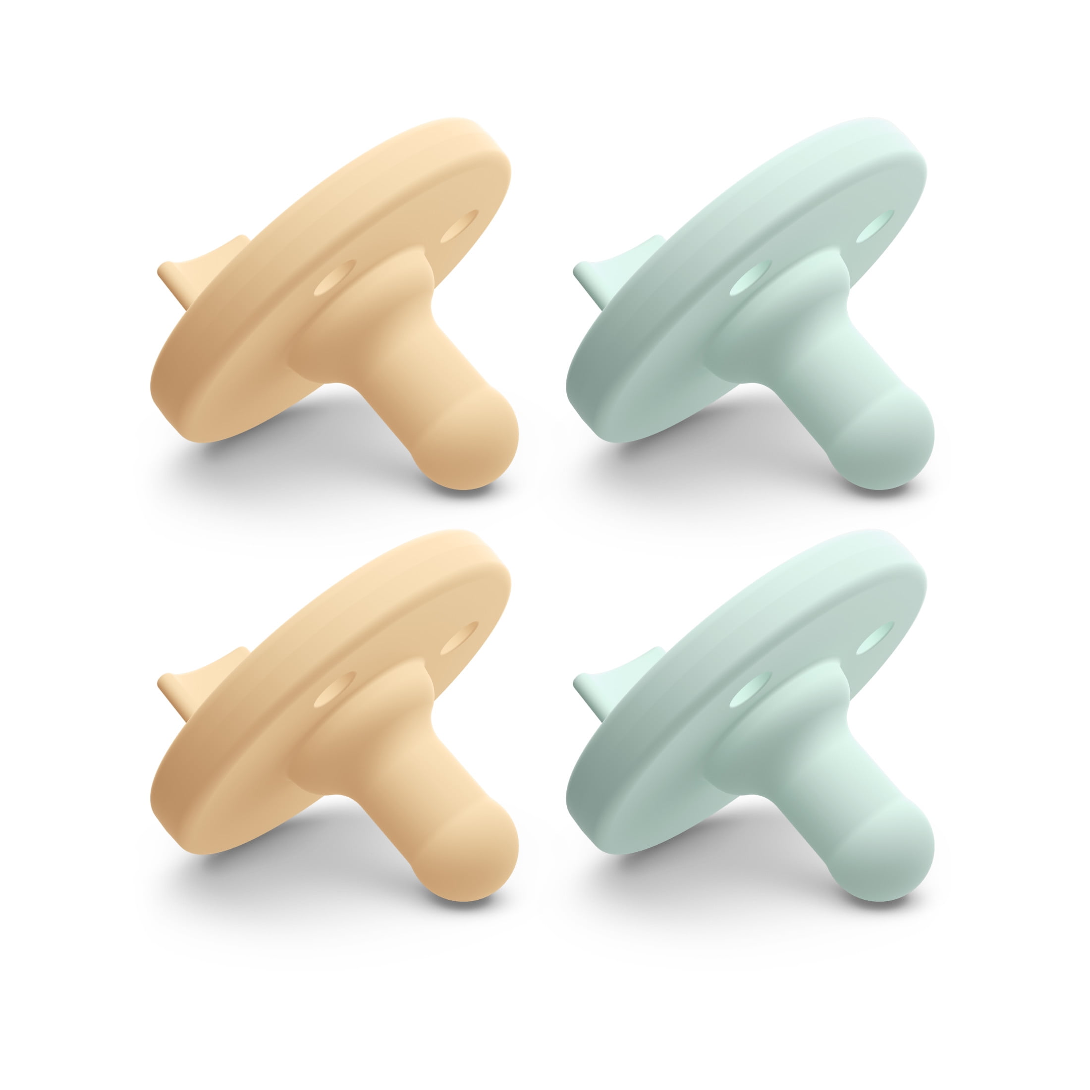 Philips Avent Soothie 0-3M, Light Yellow/Pastel Cyan, 4 Pack, SCF190/71 ...