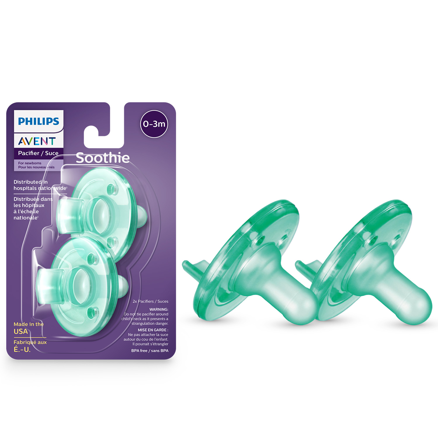 Philips Avent Ultra Soft Snuggle Pacifier Holder with Detachable ...