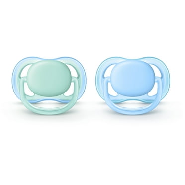 Philips Avent Ultra Soft Pacifier, 0-6 Months, Blue/Teal, 2 Pack ...