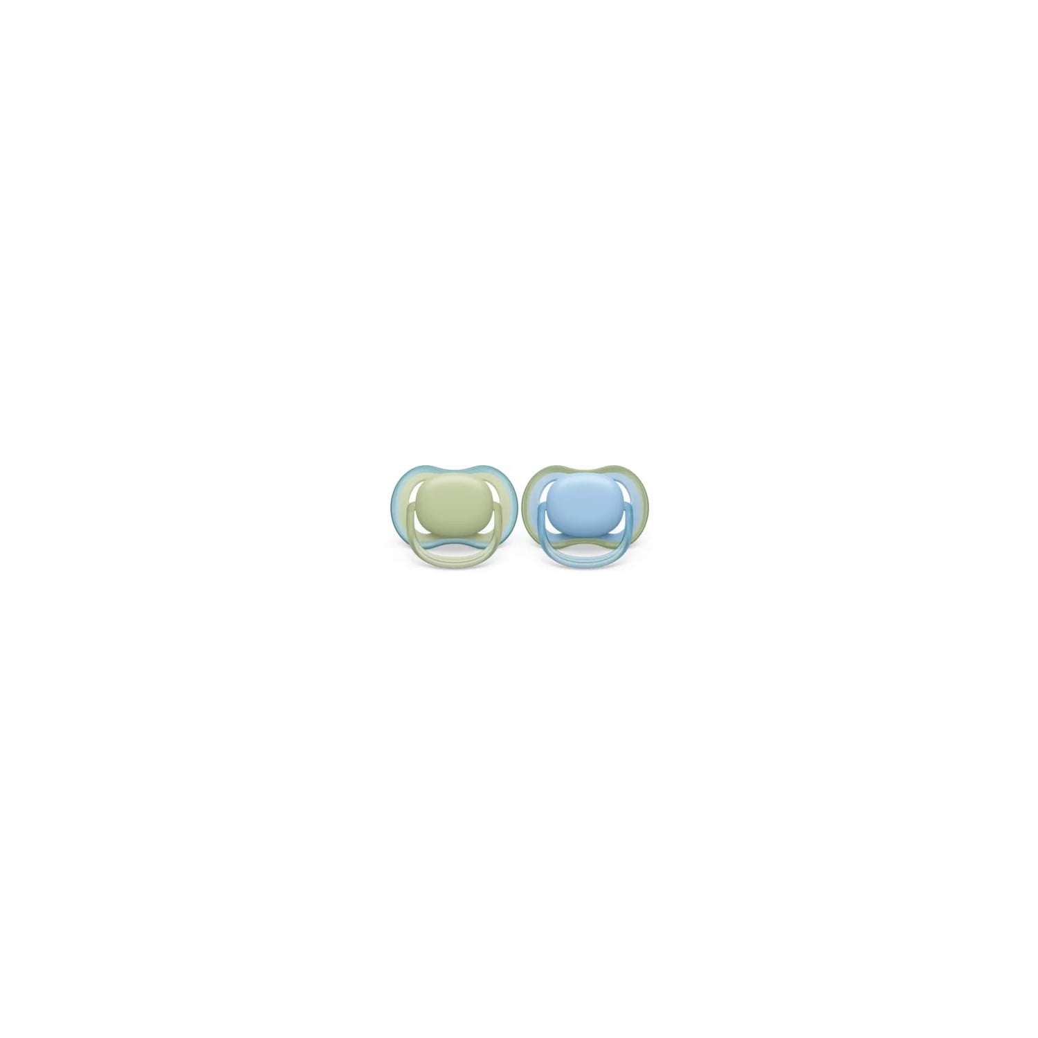 Philips Avent Ultra Air Pacifier 0-6M, Pastel Green / Celestial Blue, 2 ...