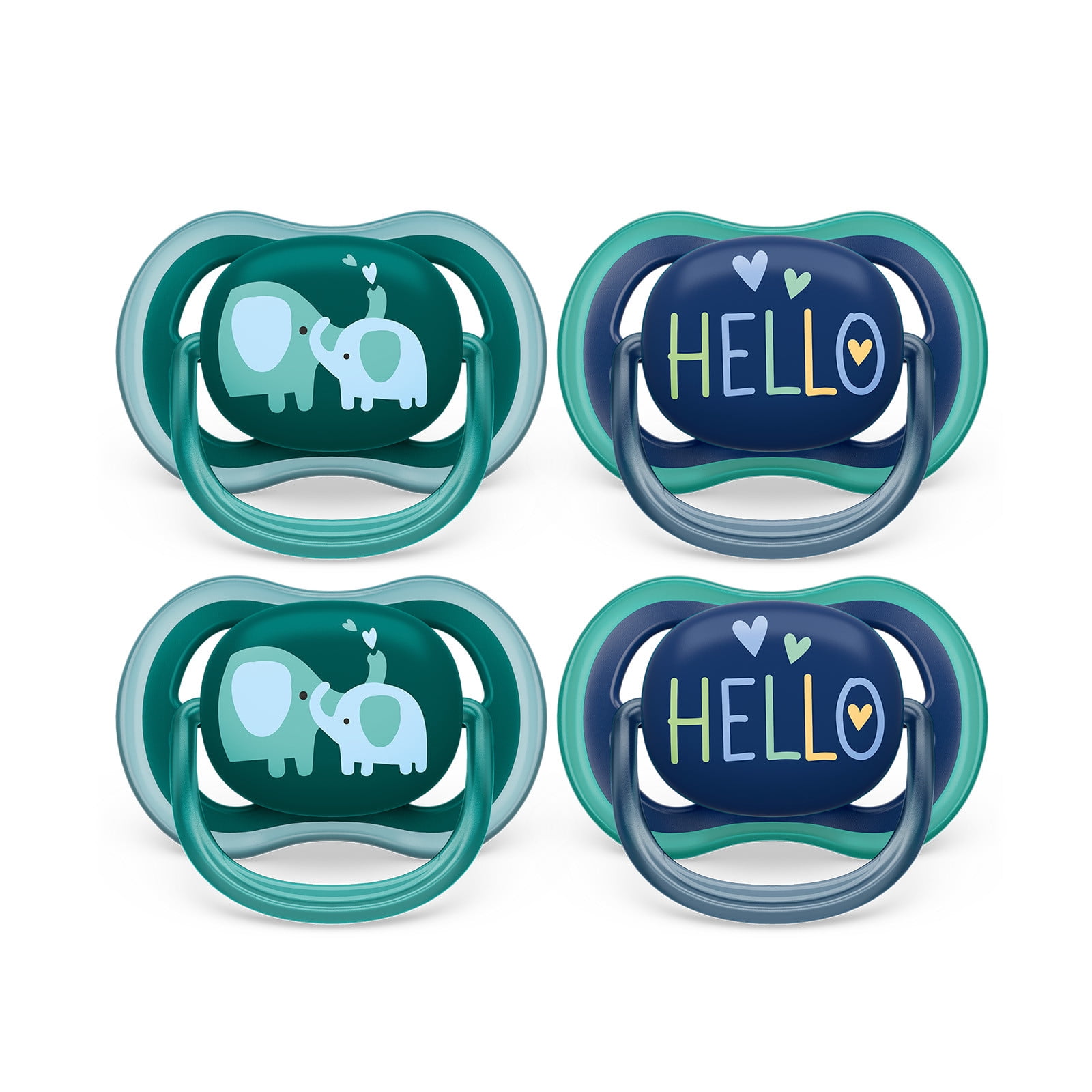 Philips Avent Ultra Air Pacifier - 4 X Light, Breathable Baby Pacifiers ...
