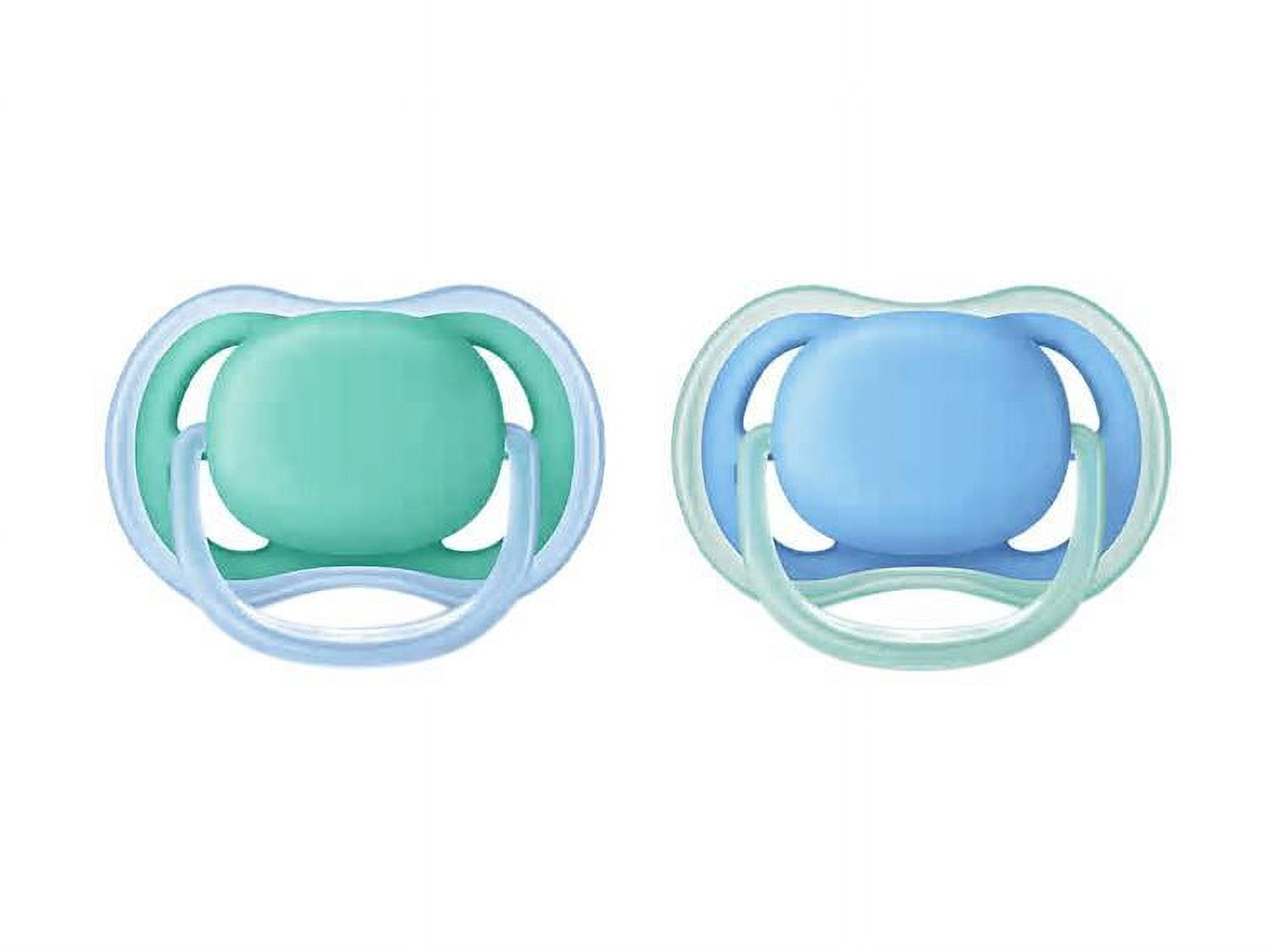 Philips Avent Ultra Air Pacifier, 6-18 Months, Blue/Green, 2-pack ...
