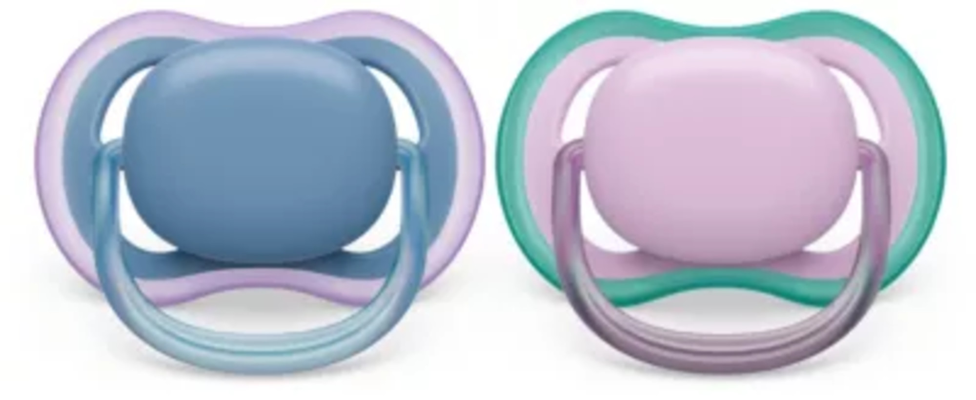 Philips Avent Ultra Soft Pacifier, 6-18 Months, Blue/Teal, 2 Pack ...
