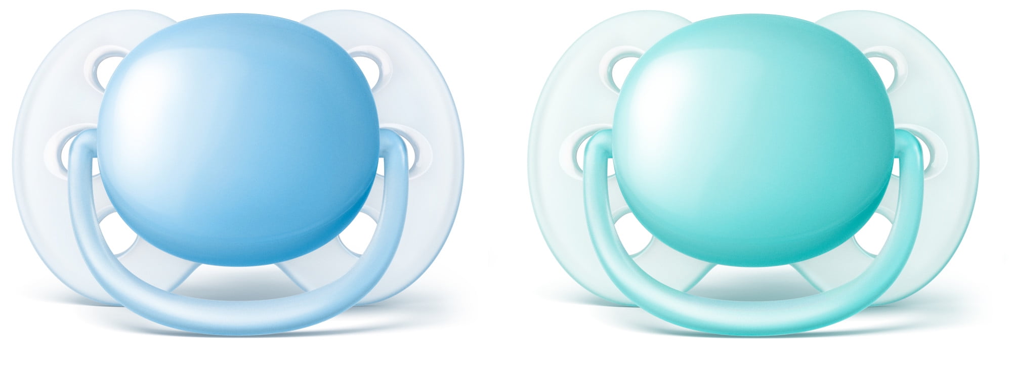 Philips Avent Ultra Soft Pacifier, 0-6 Months, Blue/Teal, 2 Pack ...