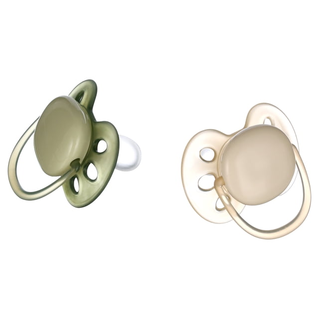 Philips Avent Ultra Soft Pacifier 0-6M, Sand / Pastel Warm Green, 2 ...