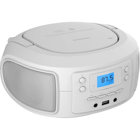Philips Bluetooth Portable Boombox with CD Player, Dynamic Bass Boost ...