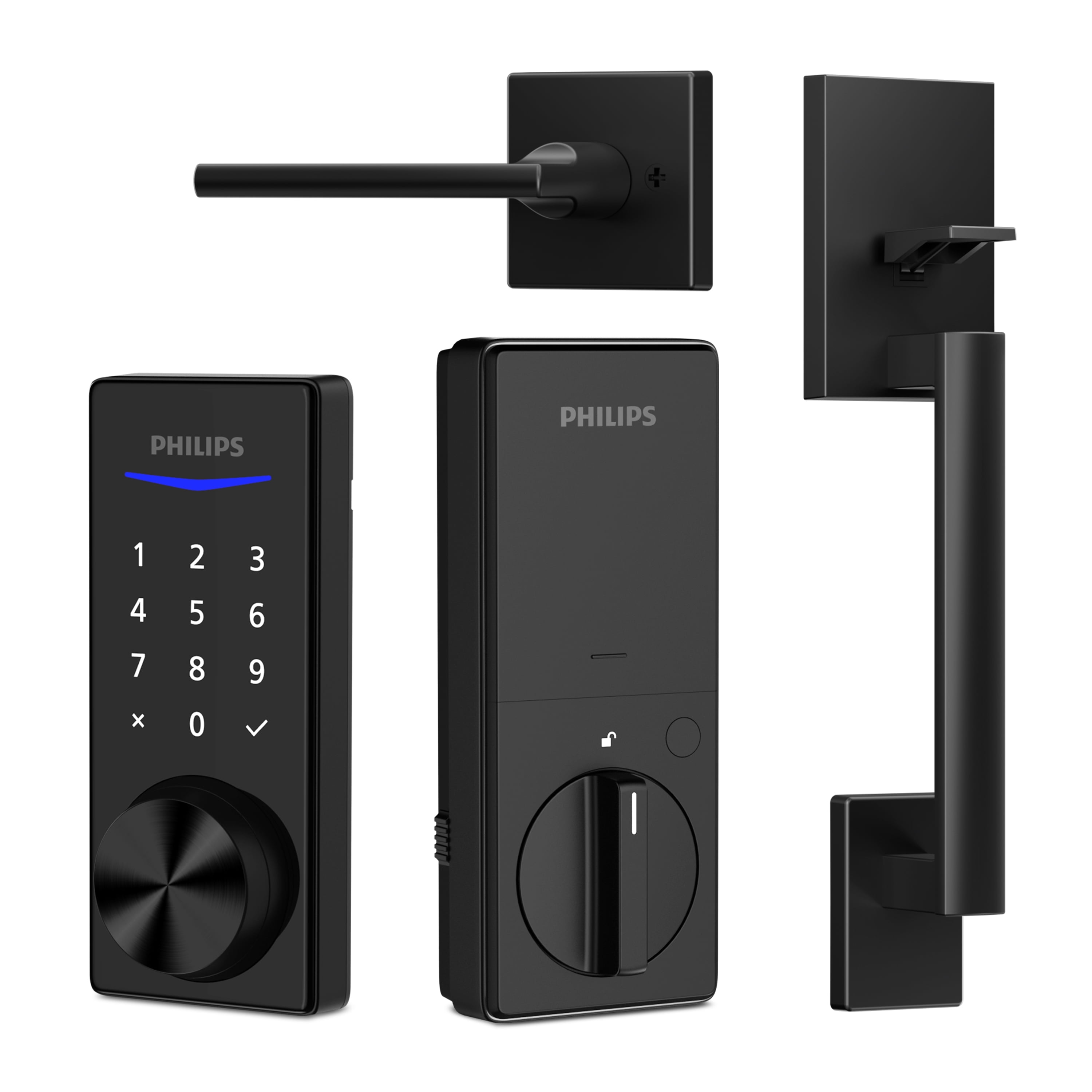 Philips Bluetooth Touchscreen Smart Deadbolt with Handle - Walmart.com