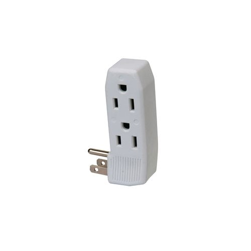 Philips Brand 3 Outlet Wall Tap White - Walmart.com