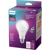 Philips BrightDial LED A21 Light Bulb 100-150-200W SW, Each - Walmart.com