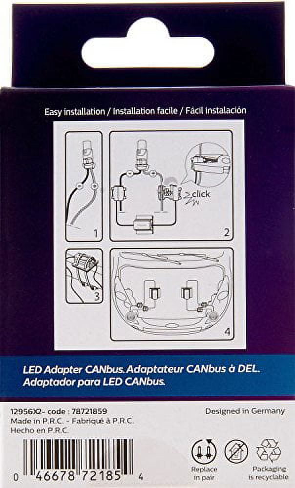 Philips CANBUS5W Ultinon LED LED Bulb Load Equalizer - Walmart.com