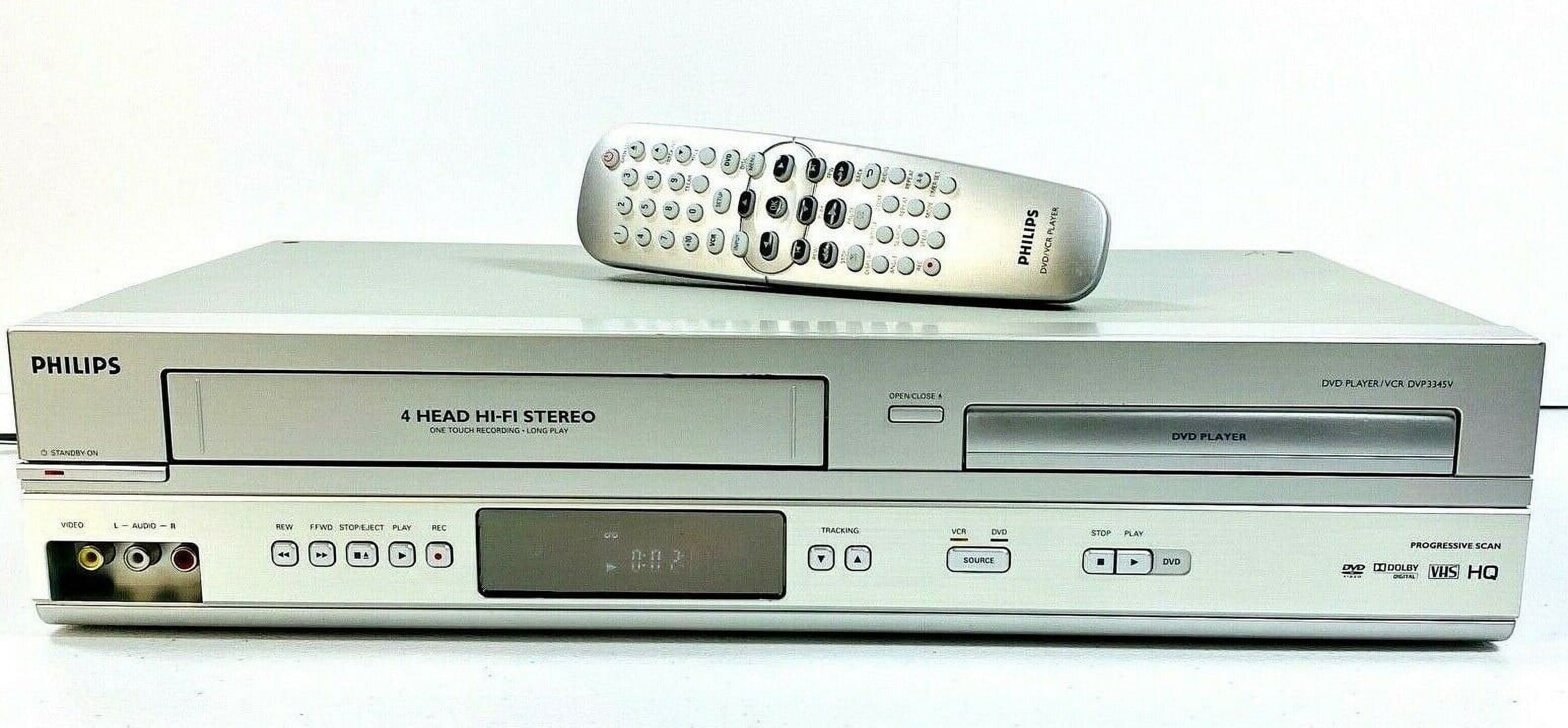 Philips DVP3345V DVD VCR Combo DVDs Player VCR Combo Silver (New ...