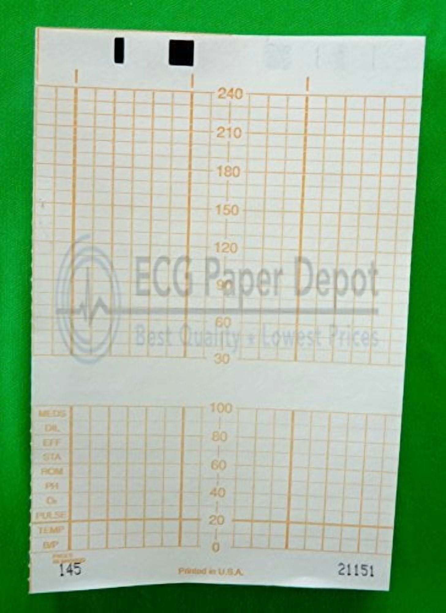 Philips Compatible M1910A Fetal Monitoring Recording Charts, 40 Packs ...