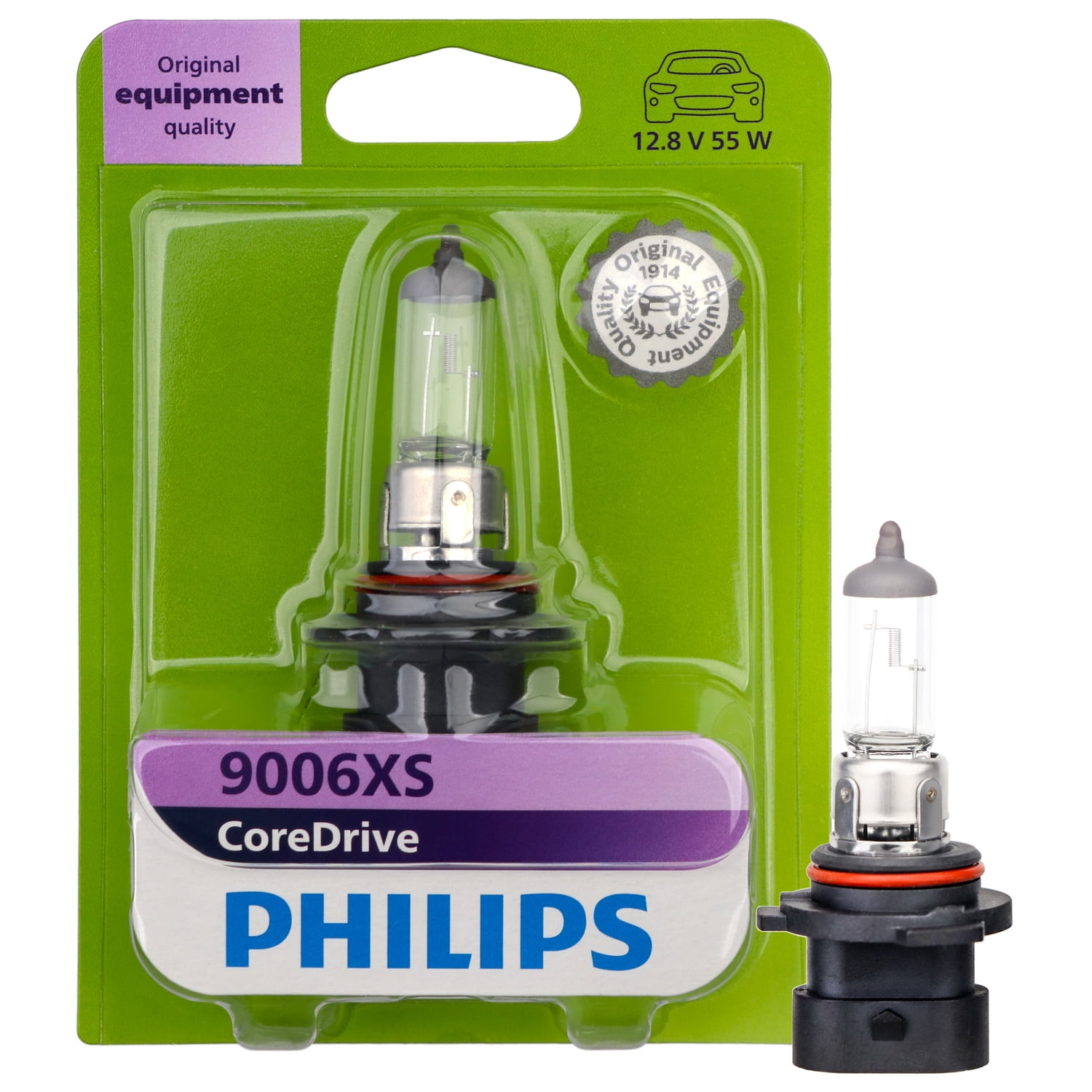 Philips CoreDrive 9006XS Halogen Headlight Bulb, 1 Pack, Fits Select ...